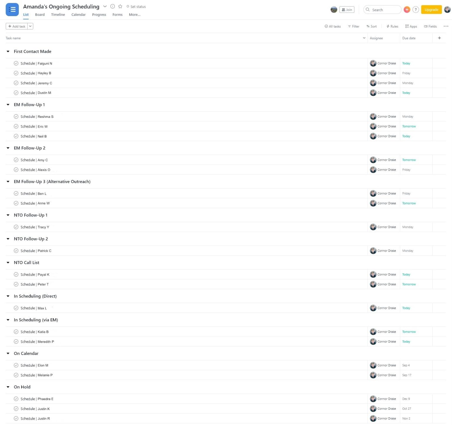 How To Use Asana To Manage Schedules (The Complete Guide)